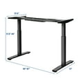 Dual Motor Electric Power Height Adjustable Sit Stand Office Desk Frame ...