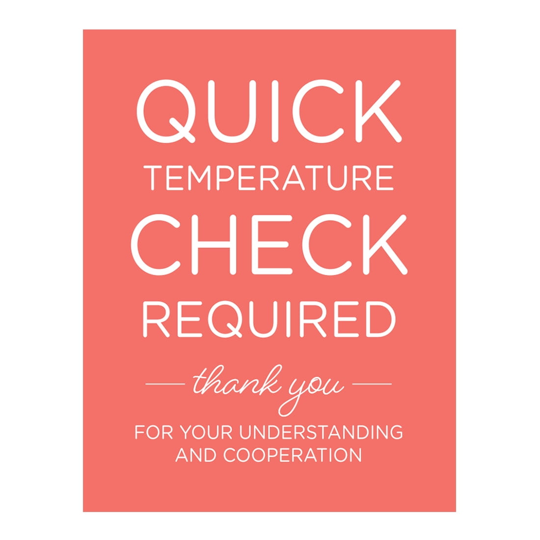 Koyal Wholesale Temperature Check Quick Temperature Check Required ...
