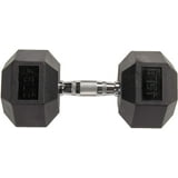 BalanceFrom 45 lbs Pair Weight Set Dumbbell, Rubber Encased Hex, Black ...