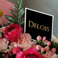 3drose, Delois, Common Female Name in America. Yellow on Black Gift for ...