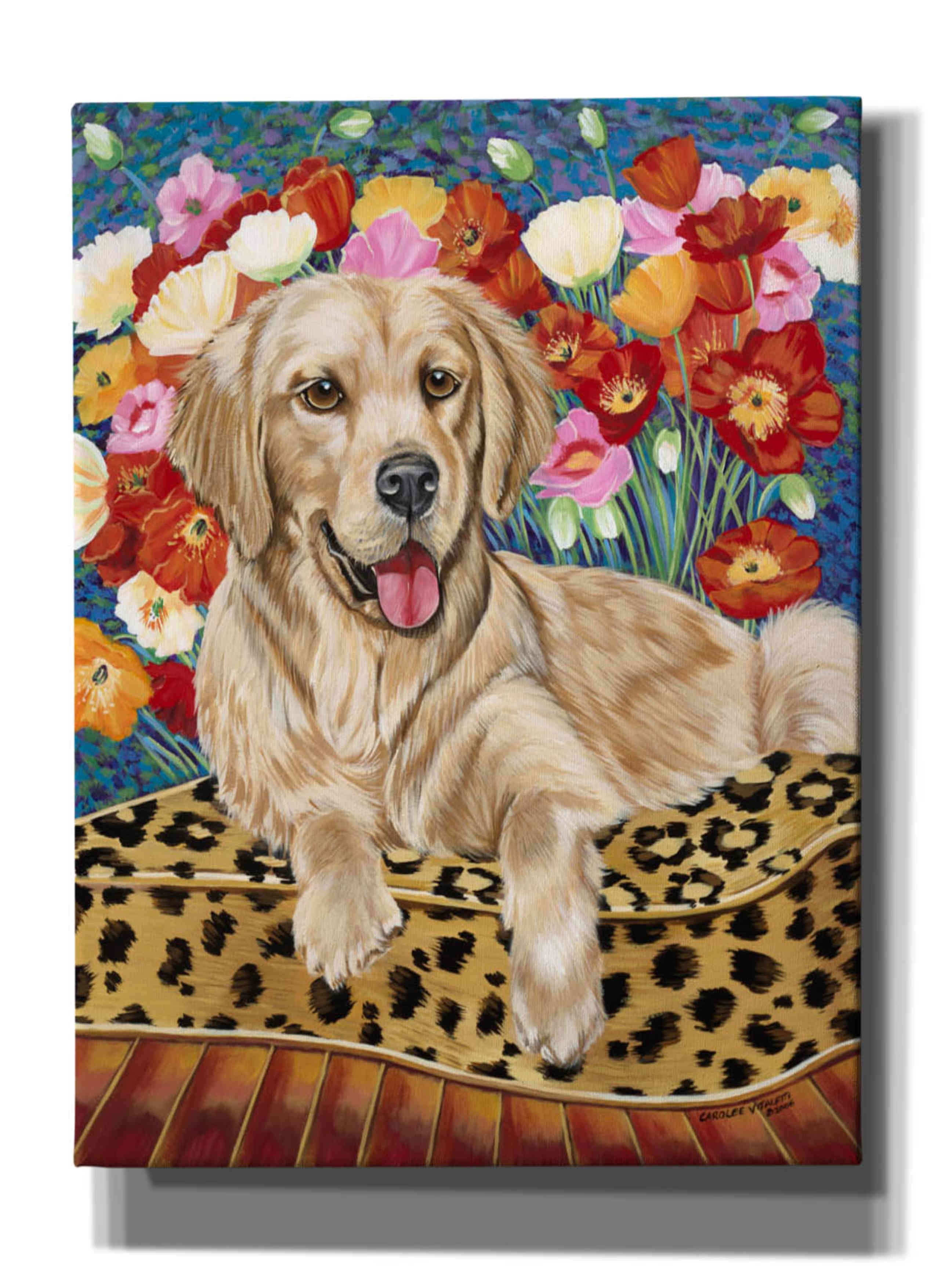 Epic Graffiti 'Golden Boy Retriever' by Carolee Vitaletti, Canvas Wall ...