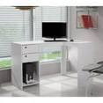 Bowery Hill Transitional Wood Corner Computer Desk in White - Walmart.com