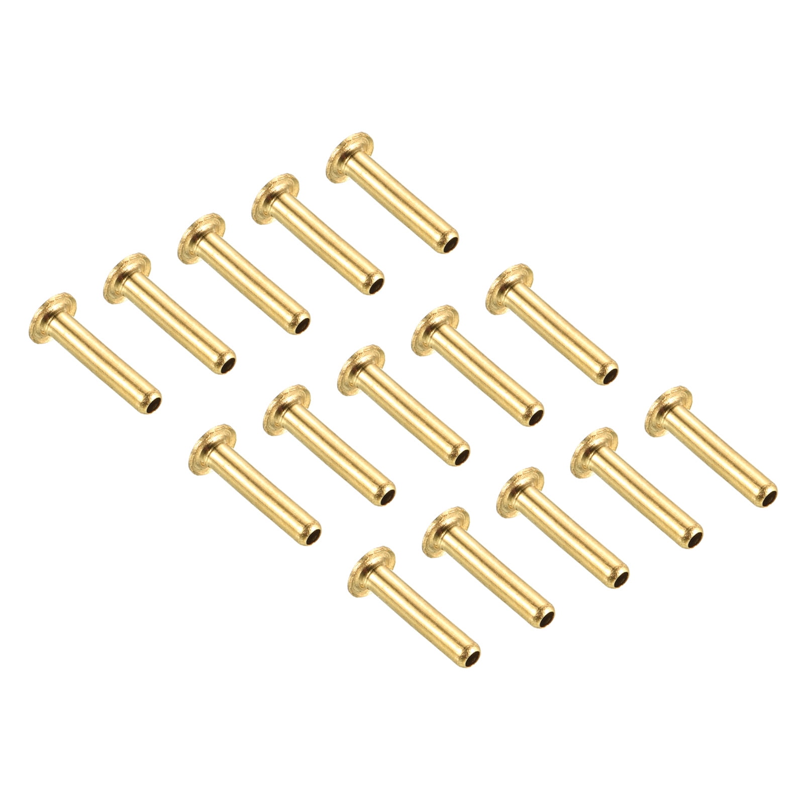 Uxcell 2mm Tube Brass Compression Fittings, 15 Pack Insert Compression ...