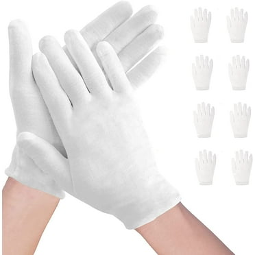 Dress Choice 3 Pairs/Set Cotton Gloves Large Cloth Gloves for Women Dry ...
