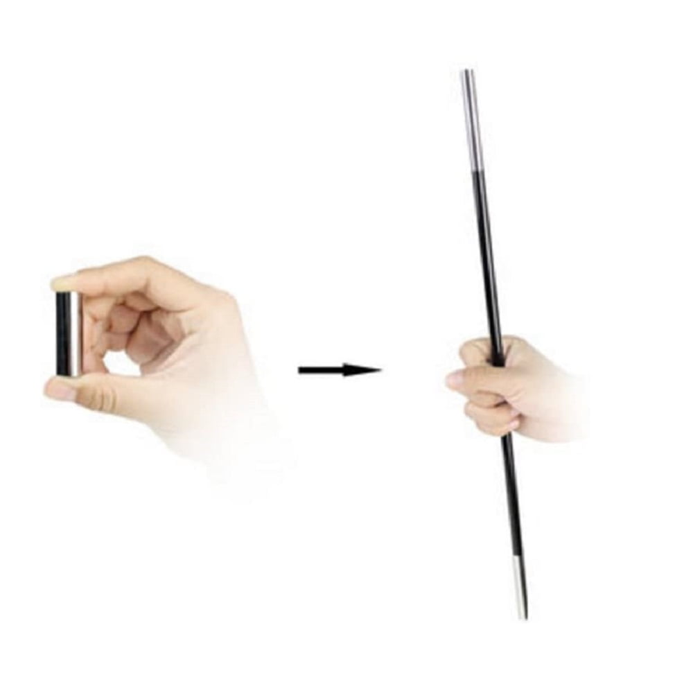 MilesMagic Magician's Instant Appearing Wand Magic Trick Shiny Plastic ...