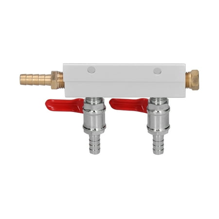 Mgaxyff CO2 Distribution Manifold,2 Way Gas Splitter,2 Way Gas ...