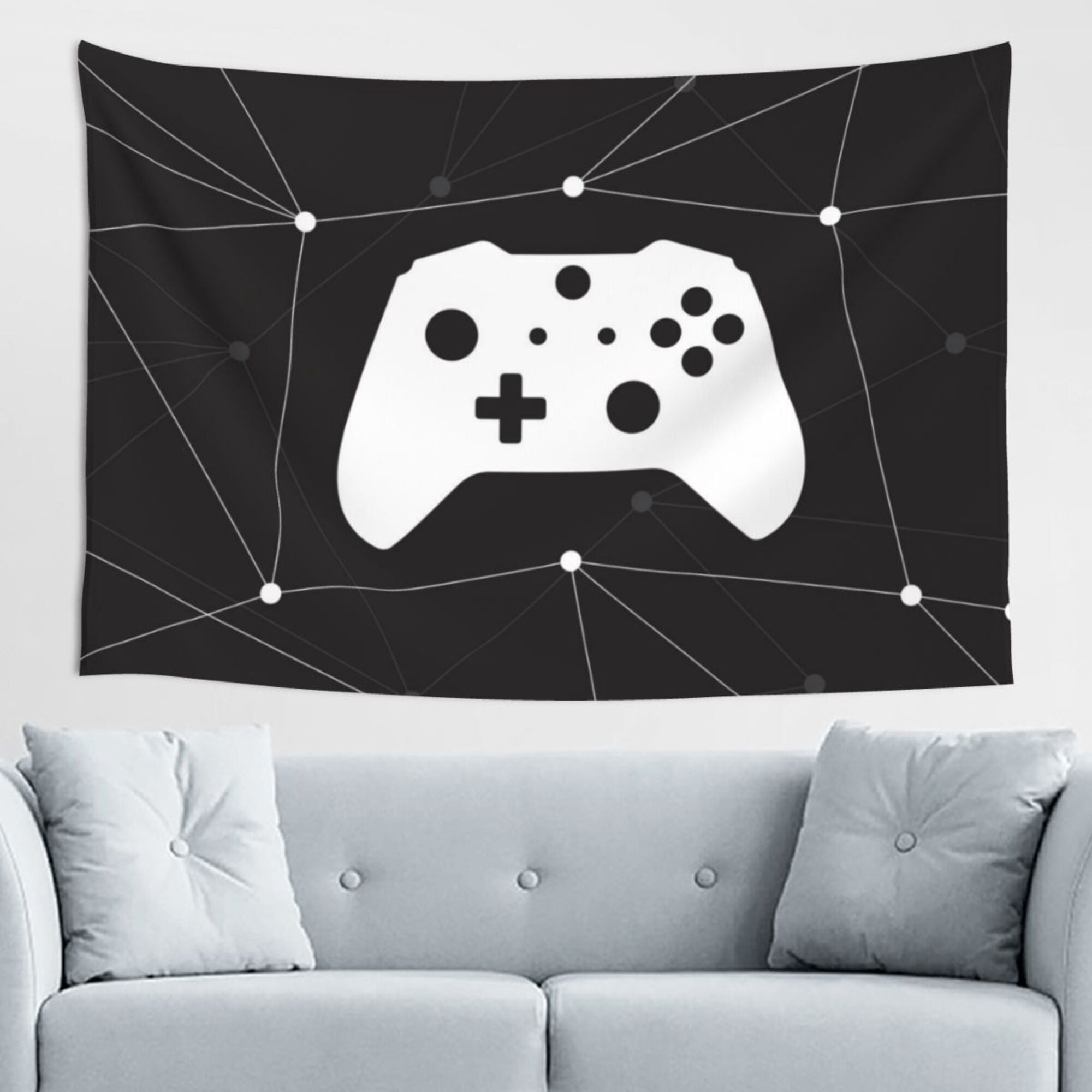 Gaming Game Controller Tapestry, Gaming Wall Hanging Tapestries Dorm ...