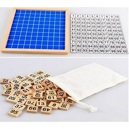 Wooden Multiplication Board Game, 1 - 100 Numbers Kindergarten ...