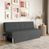 Serta Windsor Futon with Storage and Power, Gray Fabric - Walmart.com
