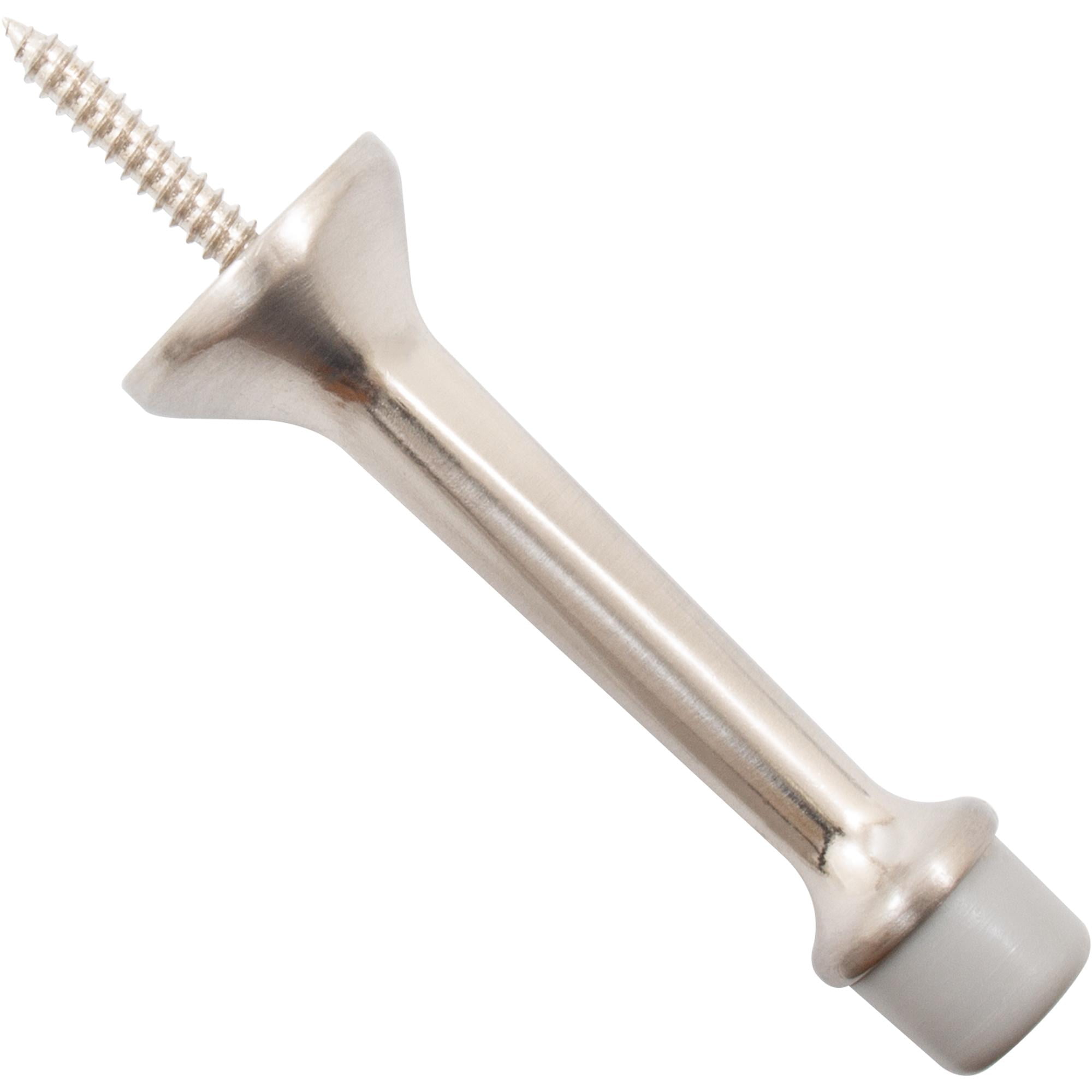 Heavy-Duty Solid Door Stop, 3 Inches, Satin Nickel by Stone Harbor ...