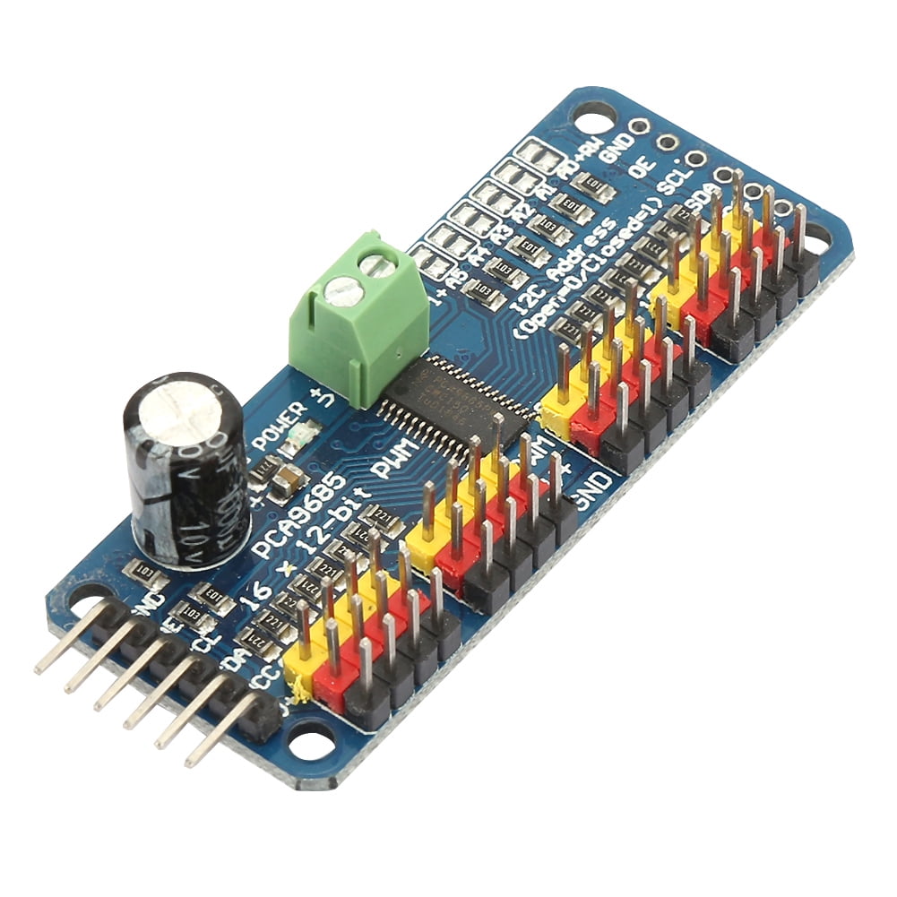Módulo controlador de motor, PCA9685, 16 canales, 12 bits, módulo ...
