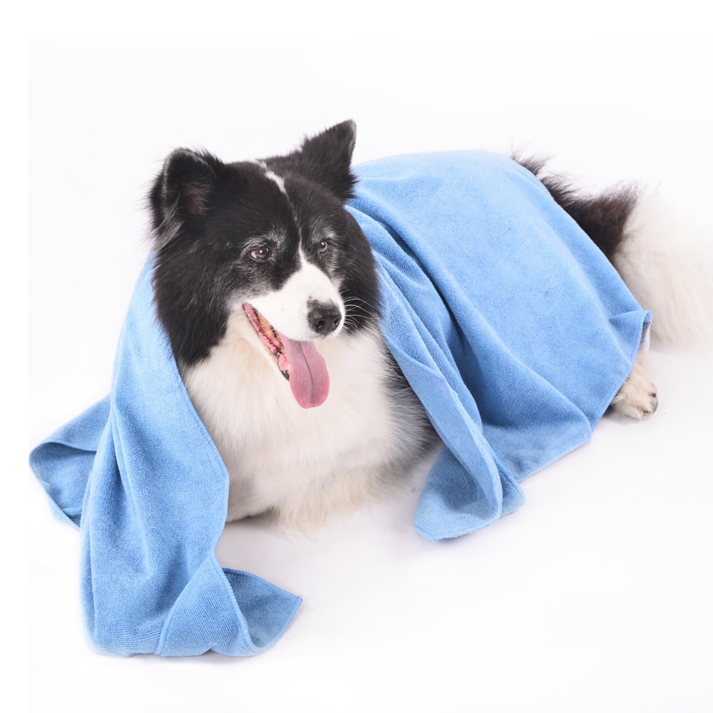 Winthome Dog Towel Pet Doggy Bath Towel Microfiber Super Absorbent ...