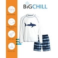 Big Chill Boys' Rash Guard Set - 4-Piece UPF 50+ Long Sleeve Swim Shirt ...