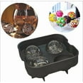 2X Whiskey Ice Ball Iced Maker Mold Sphere Mould Party Tray Round Bar ...