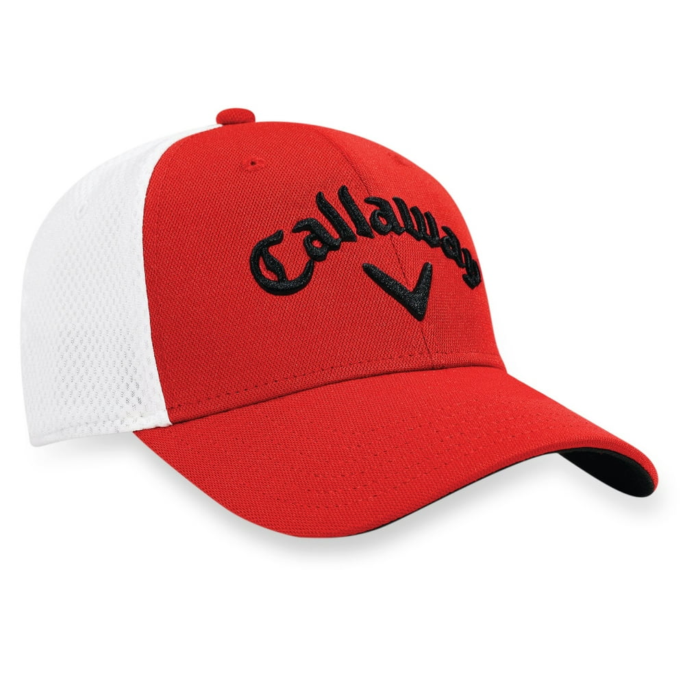 NEW 2017 Callaway Golf Mesh Fitted Red/White Large/XL Hat/Cap - Walmart ...