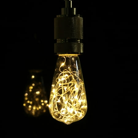 st64 Led Bulbs Copper Wire Light Decorative Twinkle Star Edison Bulb ...