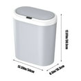 CQCYD Dual Mode Sensor Trash Can, Touchless Automatic Kitchen Bin ...