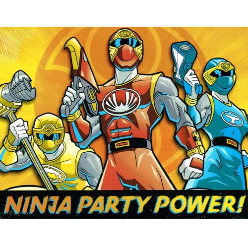 Power Rangers Vintage 2003 'Ninja Storm' Invitations w/ Envelopes (8ct ...