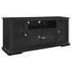 Walker Edison Contemporary Tall TV Stand for TVs up to 78", Black ...