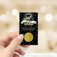 Distinctivs Graduation Party Game: Black and Gold Scratch Off Cards ...