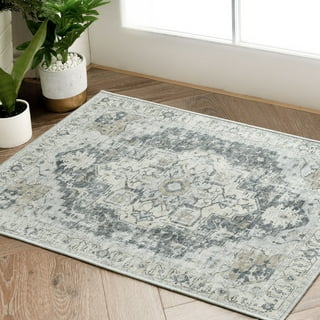 Kashi Home Kitchen Rug, Area Rug, Mat, Beautiful Print Non-Skid Latex ...