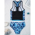 MSemis 3 PCS Girls Tankini Bathing Suits Floral Summer Beach Swimsuits ...