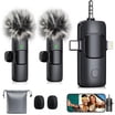2 pack Professional Wireless Lavalier Lapel Microphone for IOS ...