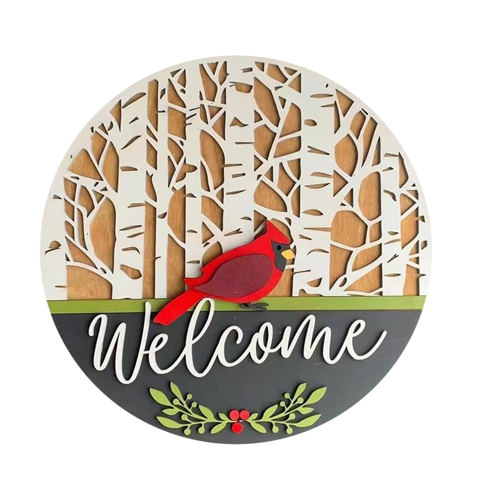 Click here for Jadeite Muse Cardinalss Wreath  Front Door Welcome... prices