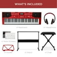Best Choice Products 61-Key Beginners Electronic Piano Set w/ LCD ...