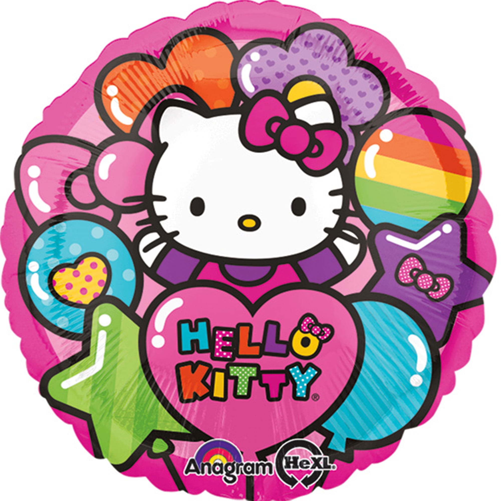 Hello Kitty With Balloons Png