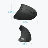 Free Shipping! Anker Wireless Ergonomic Optical Mouse Black, 5 Buttons ...