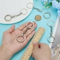 1 Set 4Pcs Alloy Keychain Rings Ring Platinum 102mm - Walmart.com