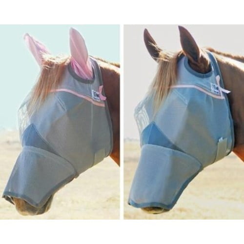 Cashel Crusader Long Nose Fly Mask Mule Ears Pony - Walmart.com