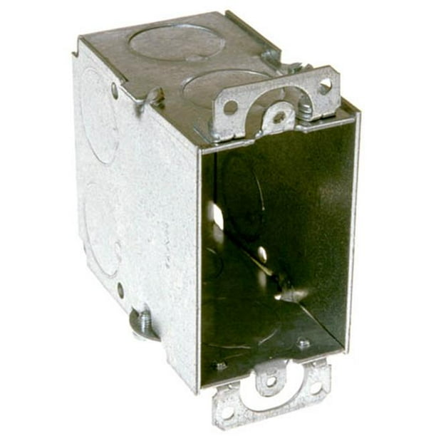 Hubbel Electric Raco Single Gang Switch Box With Conduit Knockouts 8590 ...