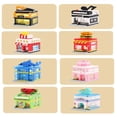 House Building Blocks Mini City Street View Clothing Store Aquarium 3D ...