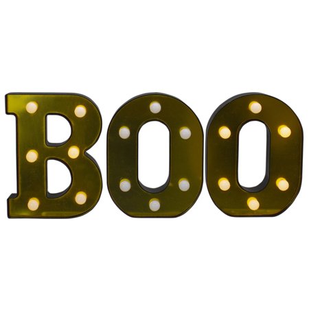6.5" LED Lighted "BOO" Halloween Marquee Sign | Walmart Canada