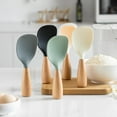 Rice Paddle Spoon Non-Stick Vertical Rice Spoon Kitchen Tool with ...