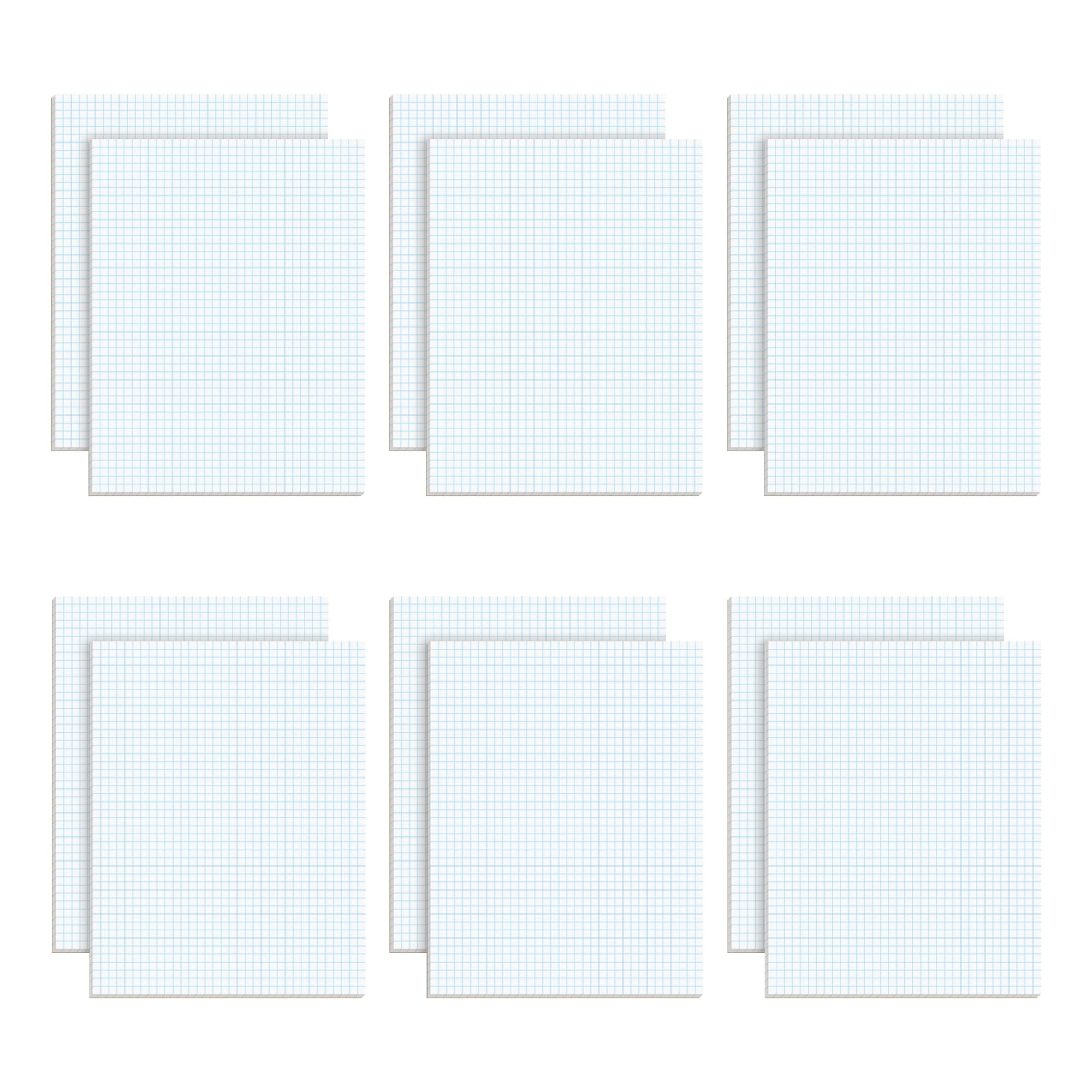 TOPS™ Quadrille Pad, 8 1/2" x 11", Quad Ruled, White, 50 Sheets Per Pad ...