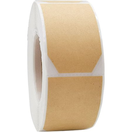 Kraft Paper Tags Sticker ,500 Pieces Blank Labels Stickers,1.15x2 inch ...