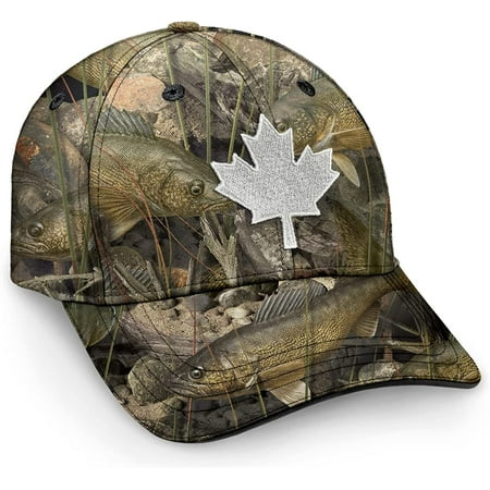 Fishouflage Canada Flag Fishing & Freedom Cap – Men’s Camo Hat ...