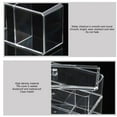A Desktop Organizing Transparent Stackable Dust Proof Rectangular Storage Box For Jewelry Swabs ...