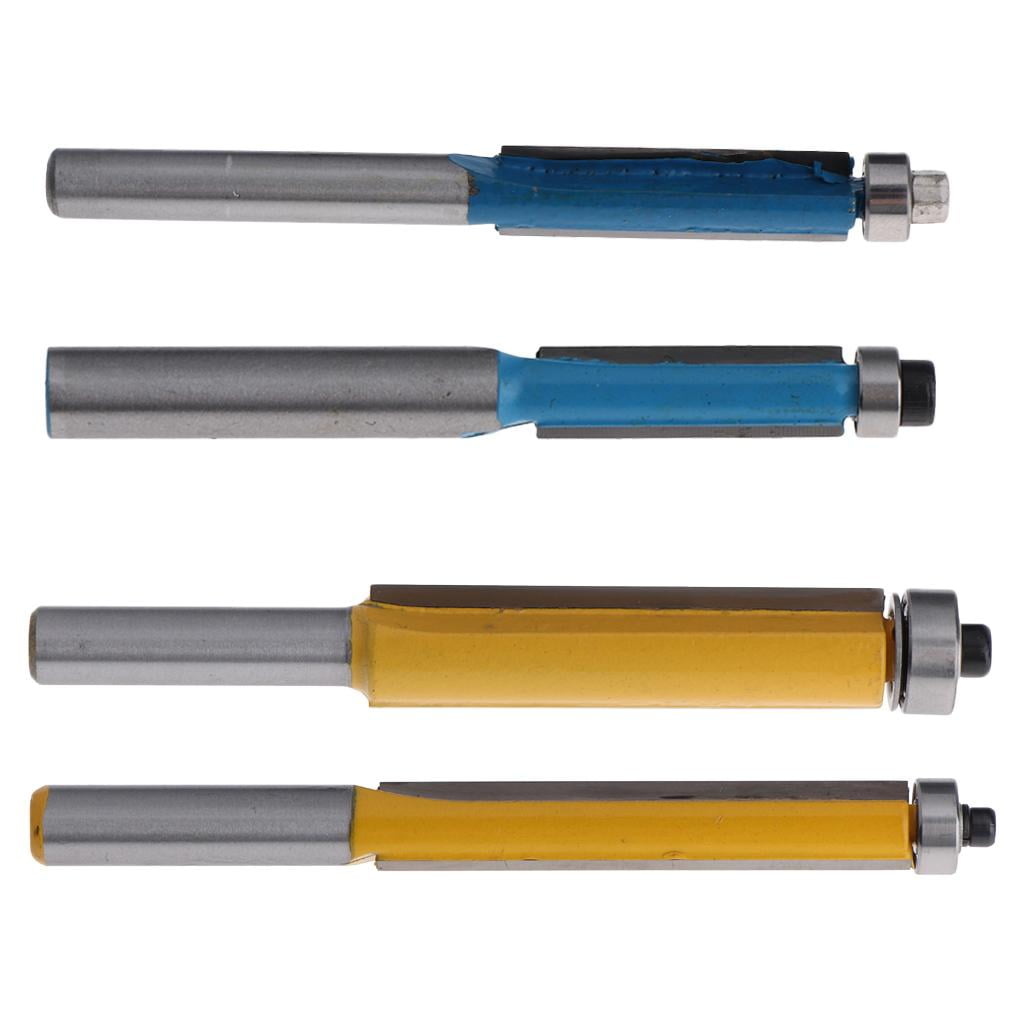 Broca de enrutador con ajuste a ras de rodamientos de 4 piezas ...