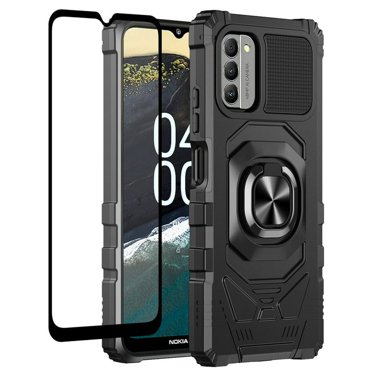 SPY Case for Nokia C110 Case with Tempered Glass Screen Protector Ring ...