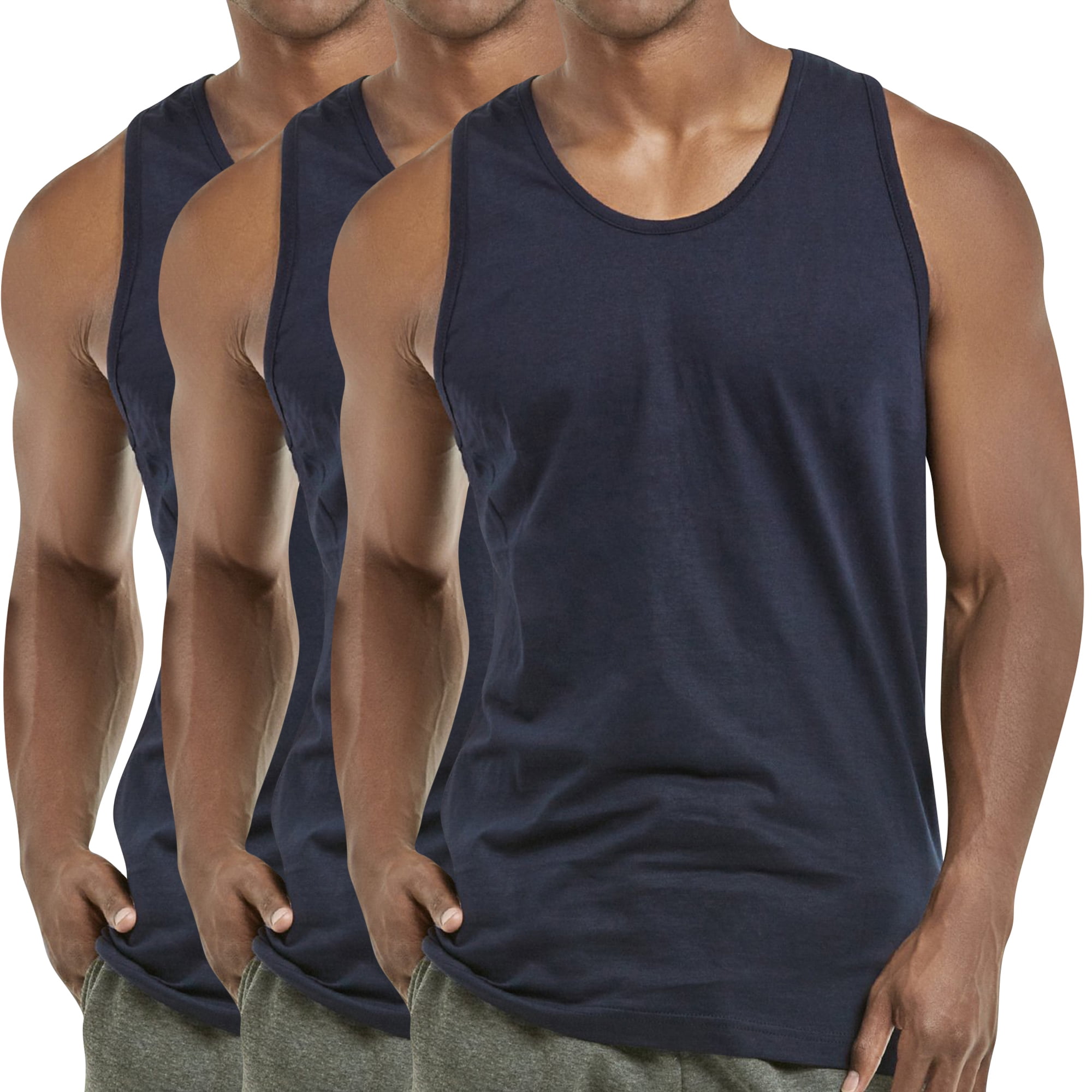 Men's Athletic Heavyweight Workout Cotton Muscle Tank Top - Walmart.com