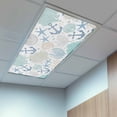 2 Pack Coastal Blue Anchor Fluorescent Light Covers for Ceiling Lights ...