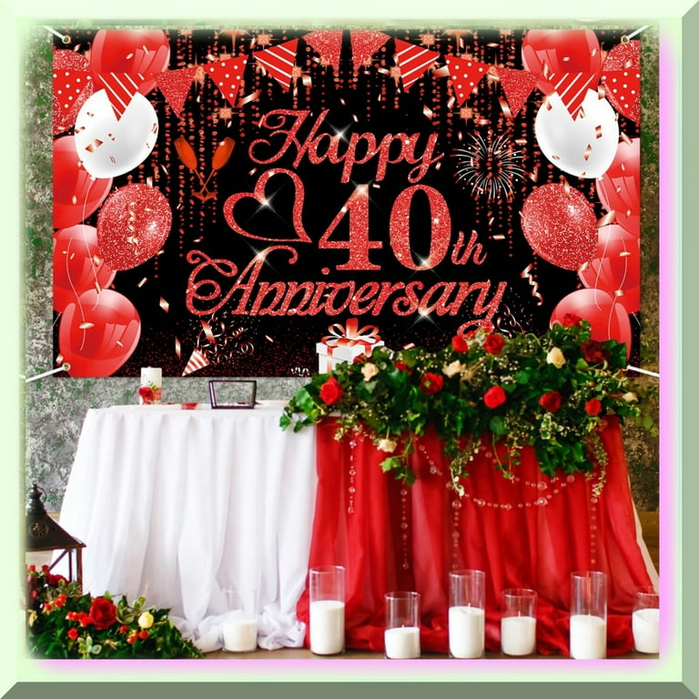 40th Anniversary Decorating Themes