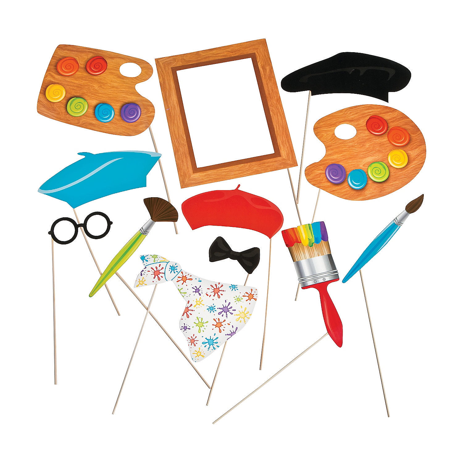 Little Artist Photo Stick Props - Party Favors - 12 Pieces - Walmart.com