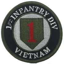 US ARMY VIETNAM WAR 1ST ID FIRST INFANTRY DIVISION PATCH BIG RED ONE ...