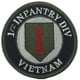 US ARMY VIETNAM WAR 1ST ID FIRST INFANTRY DIVISION PATCH BIG RED ONE ...