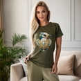 Bird Graphic Unisex 100 Cotton Tee With Unique Animal Golden Medallion ...